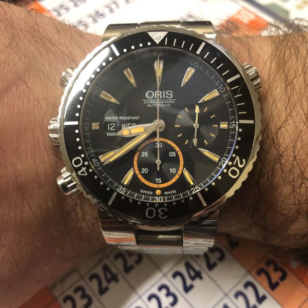 For sale Oris Carlos Coste Chronograph limited edition full set with Oris warranty 4000 ...