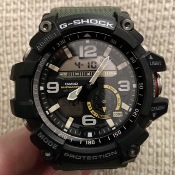 Casio G-Shock Mudmaster GG-1000-1A3 Twin Sensor Men's Watch - Green | WatchCharts