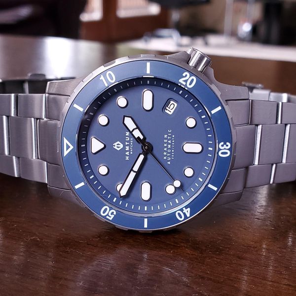 [WTS] Hamtun Kraken H2 Titanium in Dark Bkue | WatchCharts Marketplace