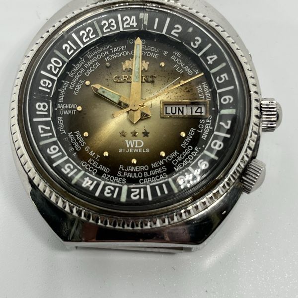 Vintage Orient WORLD DIVER 3 Star 21 Jewels Automatic 46946 44mm ...