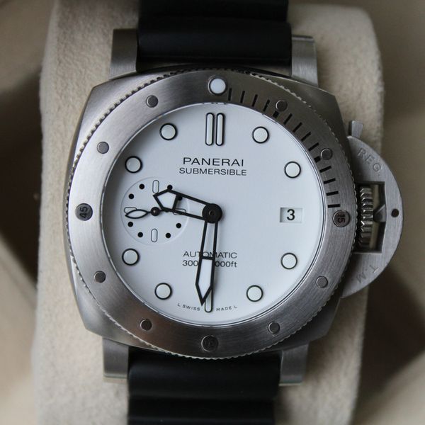 FS: Panerai Submersible Bianco PAM02223 PAM 02223 White Dial 42mm BOX ...