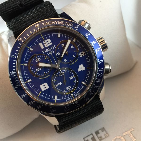 FS: Tissot V8 chronograph on nato with SS bracelet included | WatchCharts