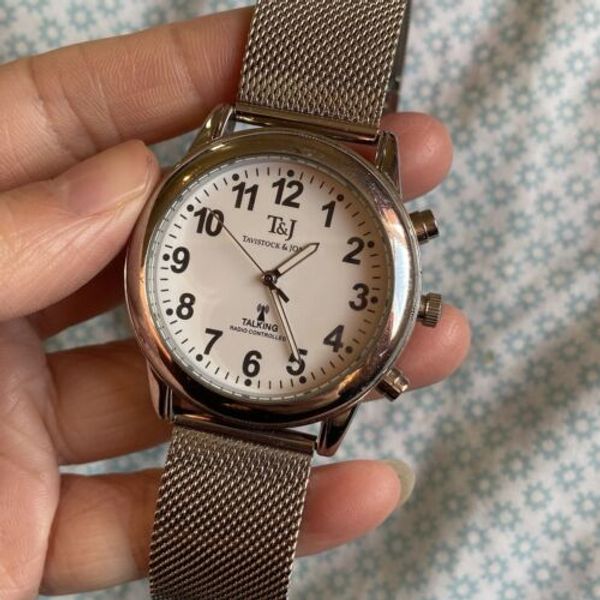 T&J Tavistock & JONES radio controlled talking mens quartz watch ...