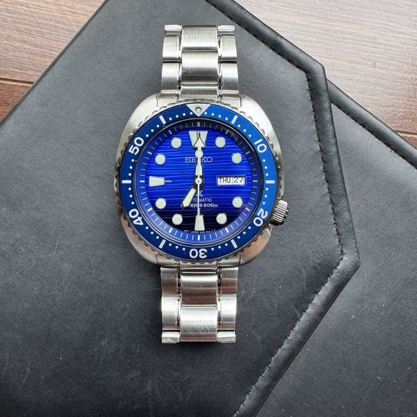 Seiko SRPC91 Turtle Prospex Save the Ocean Blue Automatic Diver Limited ...