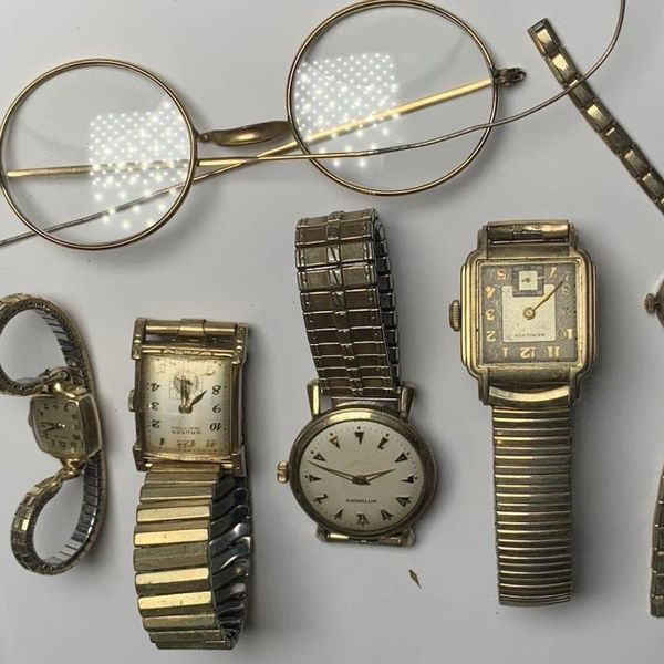 180 Grams Of Filled Gold Vintage Watches Hamilton Gruen Wittnauer ...