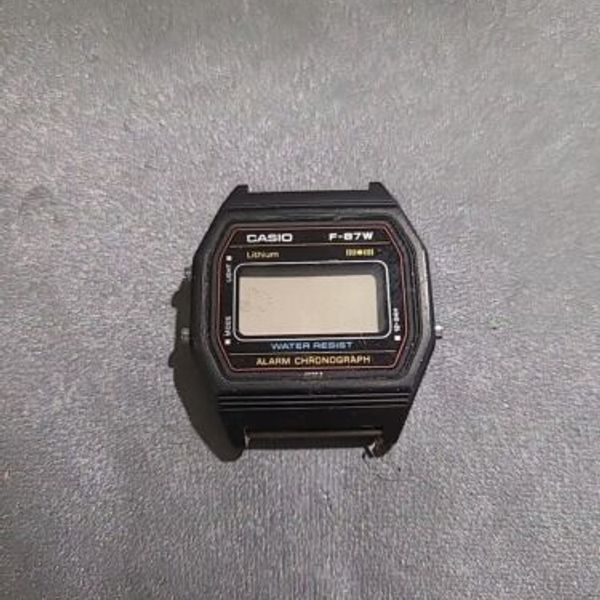Vintage Casio F-87W Digital Watch Face, Untested, Parts/Repair ...