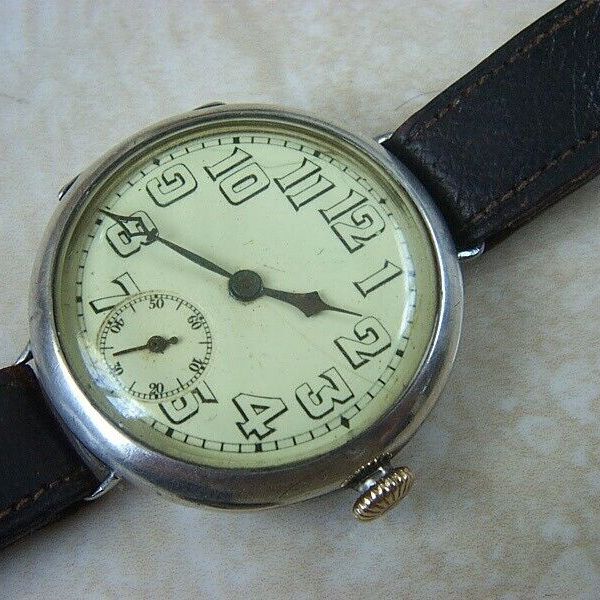 A WW1 SILVER ROLEX OFFICERS TRENCH WATCH c.1915 | WatchCharts Marketplace