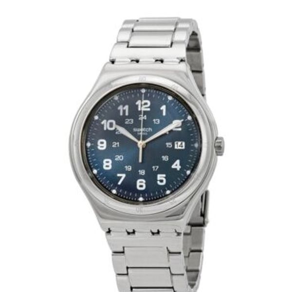 Swatch Blue Boat Men's Stainless Steel Watch, Dark Blue Dial, Unworn ...
