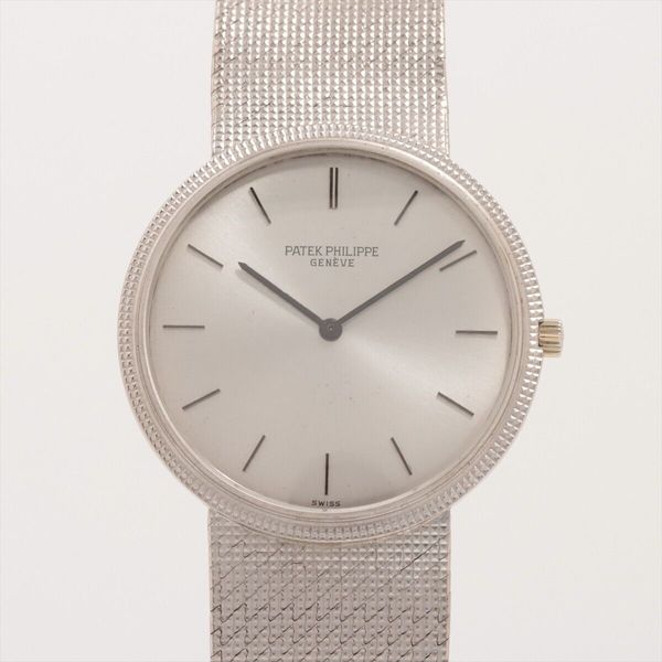 Patek Philippe Calatrava 3520/10 Manual Wind 18k White Gold Swiss Watch ...