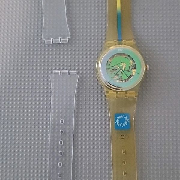 Men's Swatch Watch Athens 2004 Olympic Games Kyklos Prasino! New ...