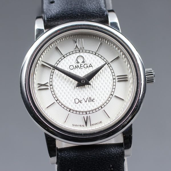Vintage 1998 Omega De Ville Cal.1371 Ref.595.1471 Silver Roman Dial ...