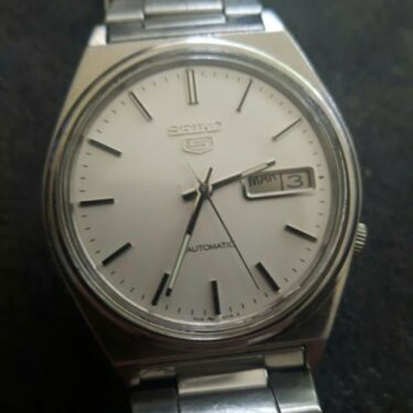 Seiko 5 Vintage Automatic Mens Watch. 7009-3140 serviced and running. | WatchCharts Marketplace