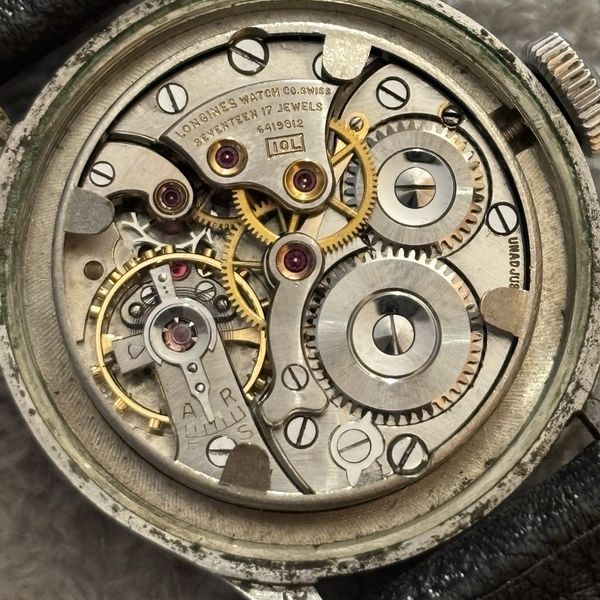 Stunning Vintage 1940s Men's Longines WWII 17j Cal 10L Military ...