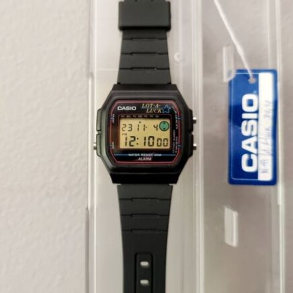 Rare Vintage NOS Casio Lot-A-Luck W-97 Retro Digital Game Watch ...