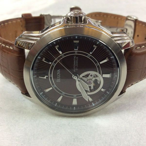 Bulova C877644 Automatic Watch 21 Jewels Brown Dial | WatchCharts ...