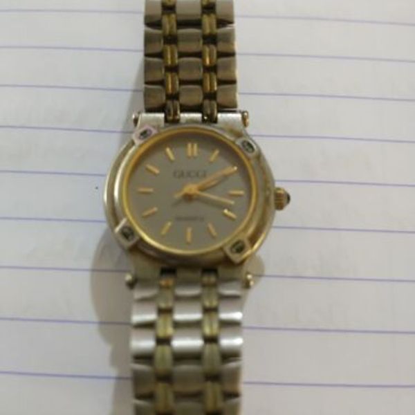 Gucci Watch - Vintage Gold And Silver Colour - Ladies - 7 Inches ...
