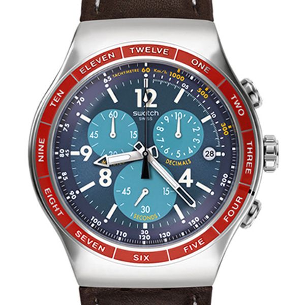 Swatch clock SWATCH men's watch IRONY CHRONO RECOLETA YOS454 ...