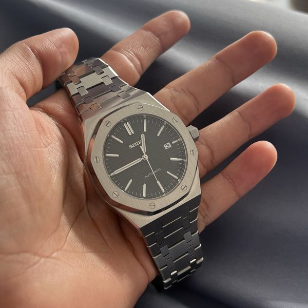 SEIKO ROYAL OAK BLACK NH35 MOVEMENT | WatchCharts Marketplace