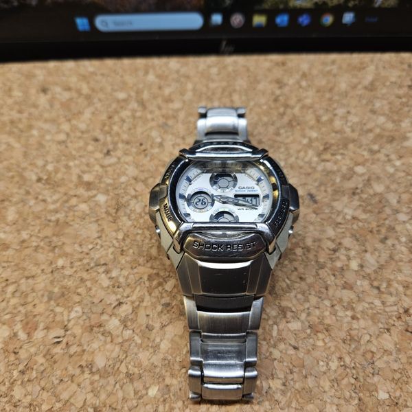 CASIO G-SHOCK G-511D - Quartz - Ana-Digi - World Time - Rare White dial ...