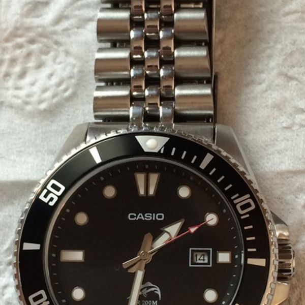 SOLD Casio MDV106 On A SKX Jubilee + OEM Band Box Stand $60 OBRO ...