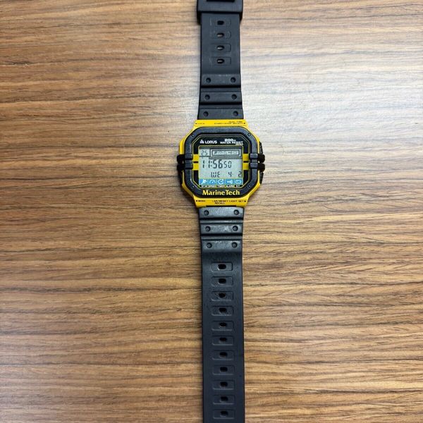 Ultra Rare Seiko/Lorus Marine Tech Menâ s Divers Watch 200M W359-4A38 ...