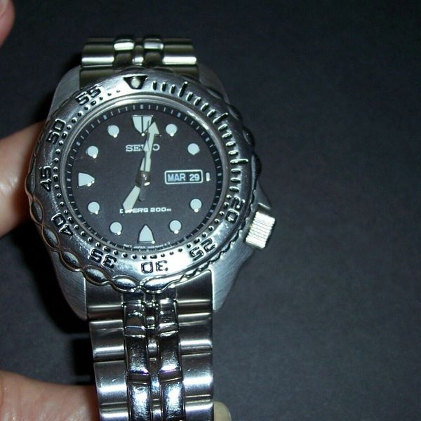 SEIKO DIVERS WATCH 200M / 20ATM ~ SB-AN/SR920SW Day and date. MINT ...