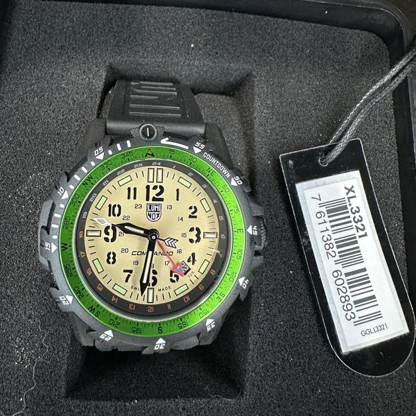 Luminox XL.3321 Commando Raider GMT Compass Bezel - Beige Dial, Rubber ...