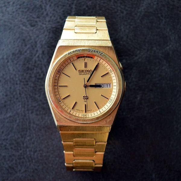 VINTAGE 1980 Seiko Alarm - 7223-6019 GOLD ROYAL OAK | WatchCharts ...