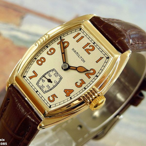 1932 Vintage HAMILTON PERRY, Stunning SILVER Dial, Serviced with ...