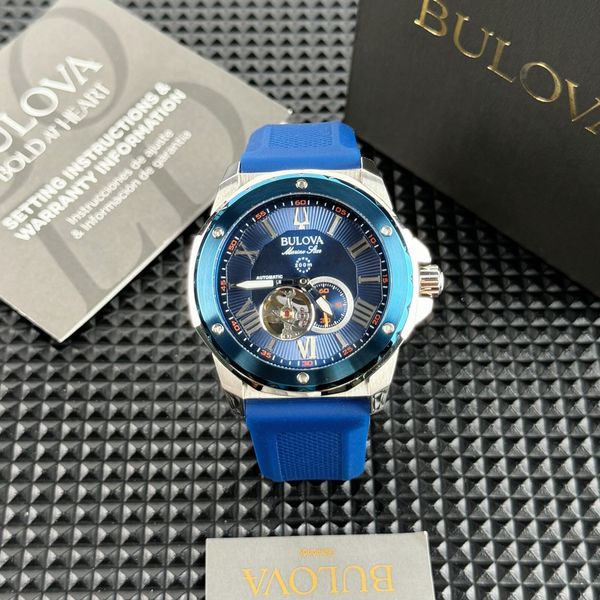 Bulova - Marine Star Blue Dial Men's Automatic Watch NEW WITH TAGS ...