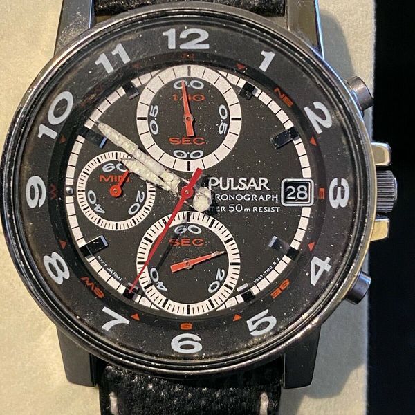Pulsar by SEIKO Chronograph V657-7070 - Spares or repair | WatchCharts ...