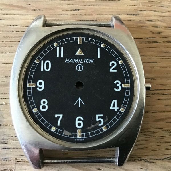 British Military issued 1973 Hamilton W10 Case and Dial for Part or ...