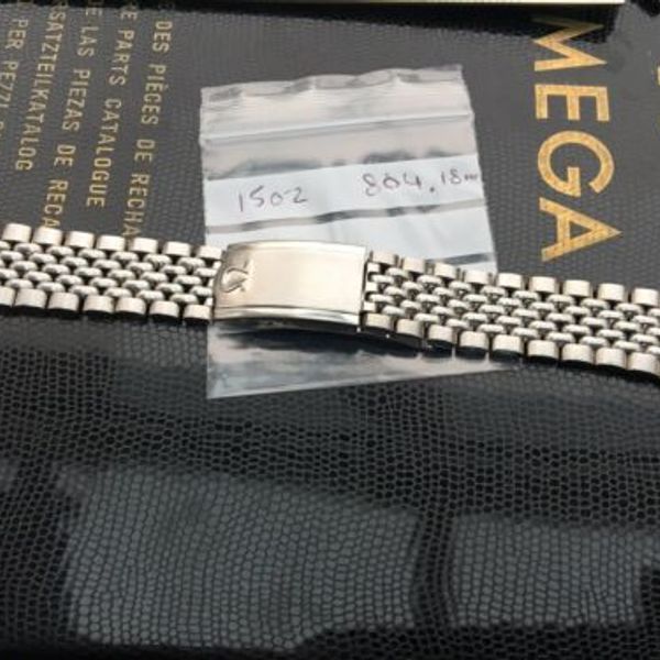 Omega Vintage 1502 Beads Of Rice Bracelet. 18mm 804 End Pieces Included ...