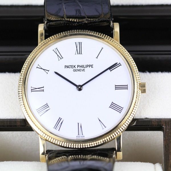 Patek Philippe Calatrava Enamel dial 3520 DJ 18k Yellow Gold ...