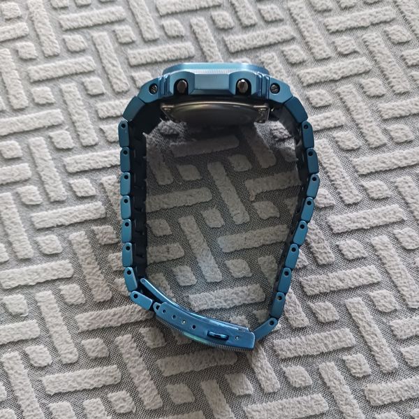 Casio GSHOCK 5610 blue camo full metal mod | WatchCharts Marketplace