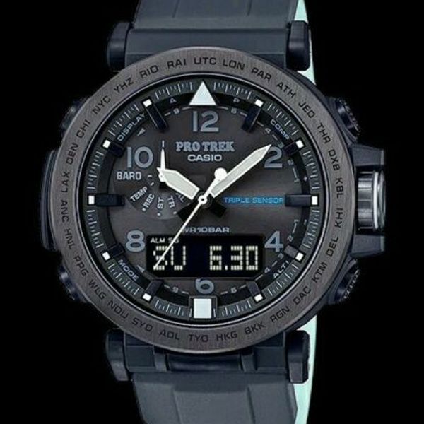 Casio Pro Trek PRG-650Y-1er - Kompass Weltuhr Solar LED + Garantie ...
