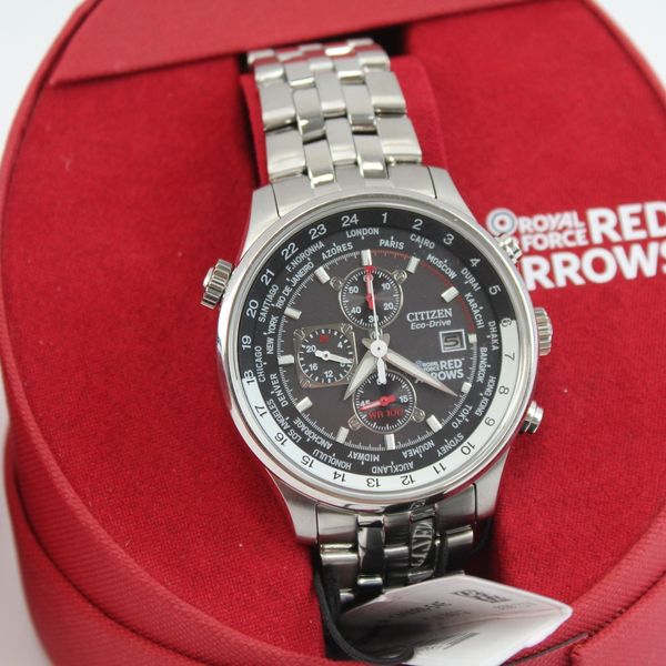 Mens Citizen RAF Red Arrows Chronograph Watch Eco-Drive Untested ...