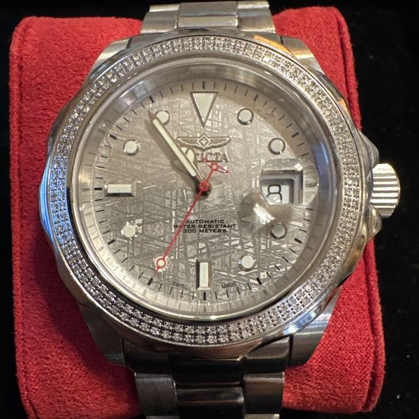 Invicta Swiss Made Automatic Pro Diver Men's Watch 45mm 1.25ct Diamonds ...