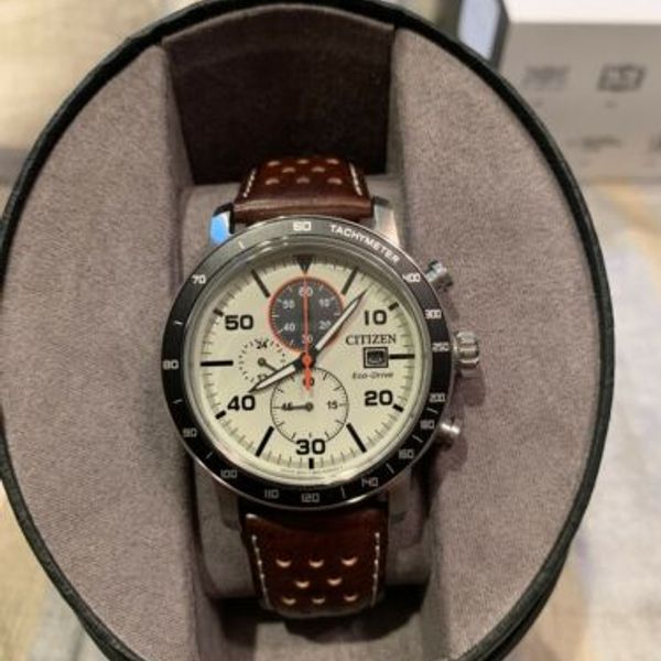 Citizen Brycen Chronograph Light Brown Dial Men's Watch CA0649-06X ...