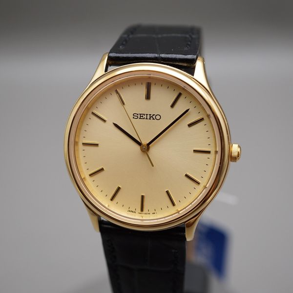 Vintage 2002 Seiko 7N01-0BD0 Gold Tone JDM Quartz Watch Engraved ...