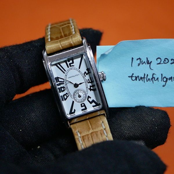[WTS] Hamilton Gold Plated Rectangle Quartz Watches - Ardmore American ...