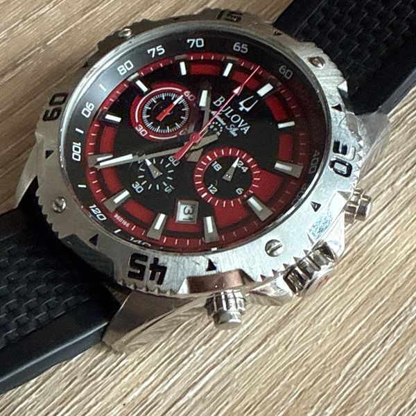 Bulova Marine Star 96B186 Men’s Chronograph Watch – Holiday Gift, 44mm ...