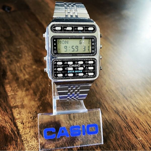 RARE Vintage 1984 Casio CD-401 FIRST Data Bank Watch, Made in Japan ...