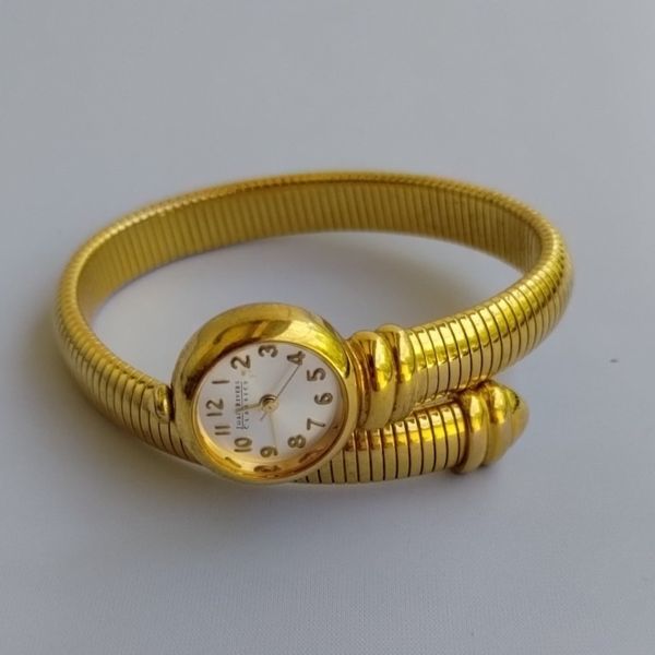 Joan Rivers Classics Collection Snake Coil Watch Omega Gold Tone Bypass ...