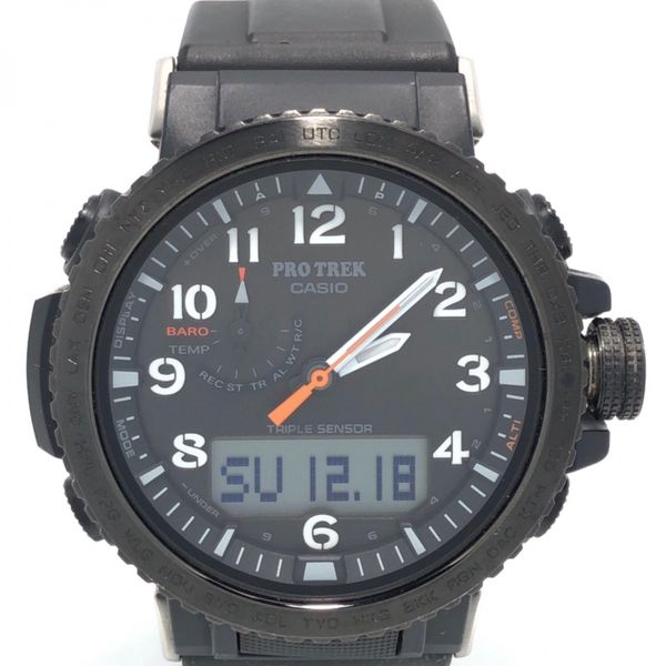 [New] [Used] CASIO PRO TREK Watch Climber Line Black | WatchCharts ...