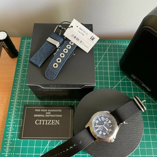 Citizen BN0118-12L Titanium Promaster Tough - Beautiful matte blue dial ...