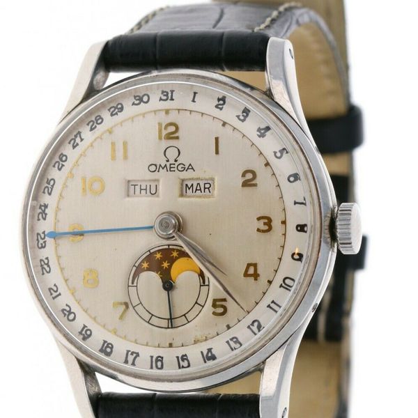 Rare Vintage Omega 2471/1 Cosmic Triple Date Moonphase | WatchCharts ...