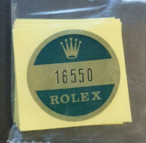 a) 16550 Rolex Vintage Sticker Aufkleber Etiqueta Adhesivo adhesive ...