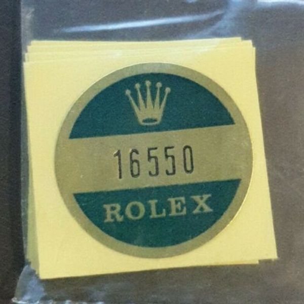 a) 16550 Rolex Vintage Sticker Aufkleber Etiqueta Adhesivo adhesive ...