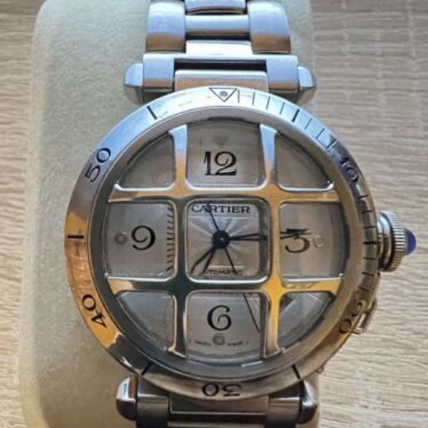 Vintage Cartier Pasha Automatic Grid Watch 2379 | WatchCharts Marketplace